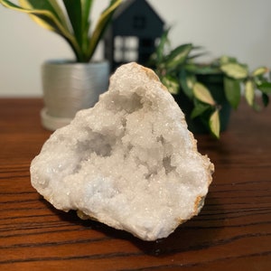 Healing Large White Crystal, White Quartz Geode, Raw Quartz, Natural ...