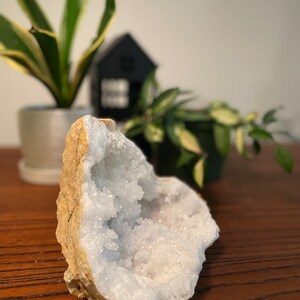 Healing Large White Crystal, White Quartz Geode, Raw Quartz, Natural ...