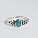 Sterling Silver Turquoise Ring, Minimalist Ring for Women, Stack Ring ...