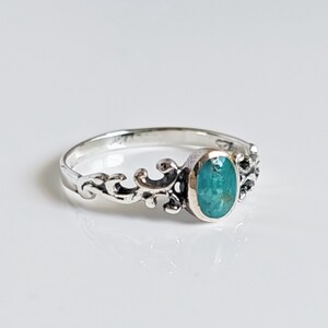 Sterling Silver Turquoise Ring, Minimalist Ring for Women, Stack Ring ...