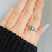 Sterling Silver Turquoise Ring, Minimalist Ring for Women, Stack Ring ...