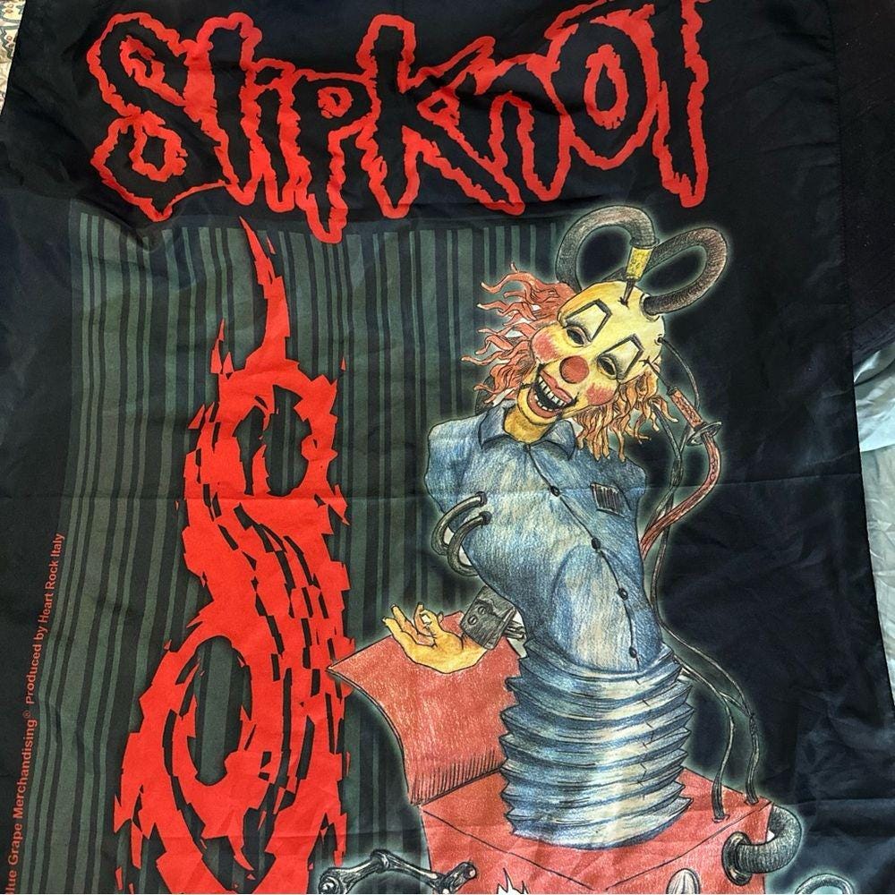 Slipknot 2001 Flag Clown Promo Banner Blue Grape Merchandising Made in ...