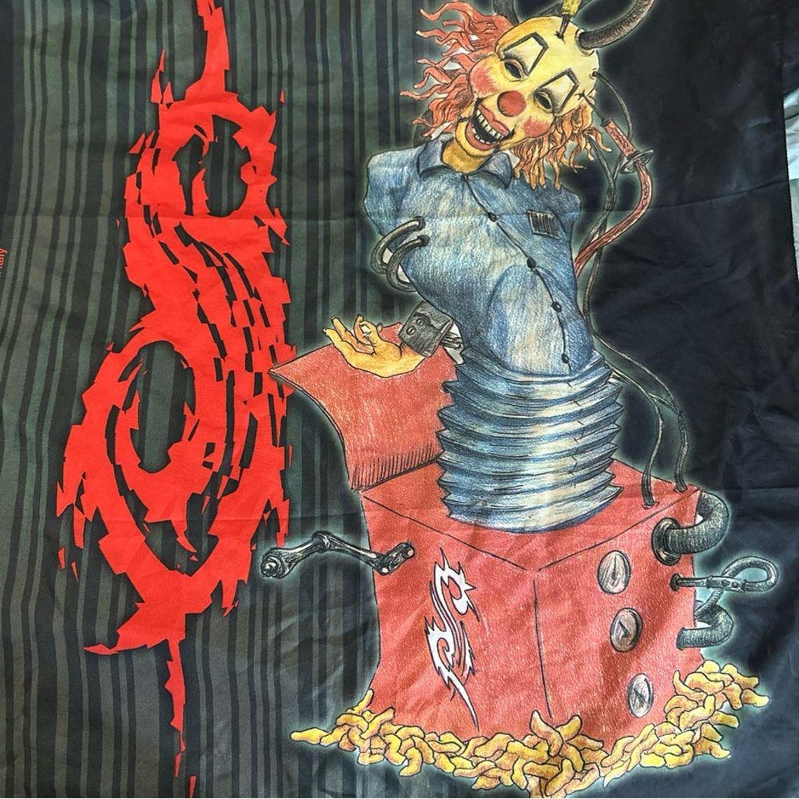 Slipknot 2001 Flag Clown Promo Banner Blue Grape Merchandising Made in ...