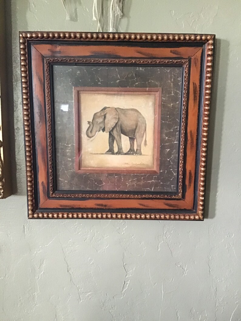 Debra Swartzendruber Art Prints Pair Lion and Elephant | Etsy