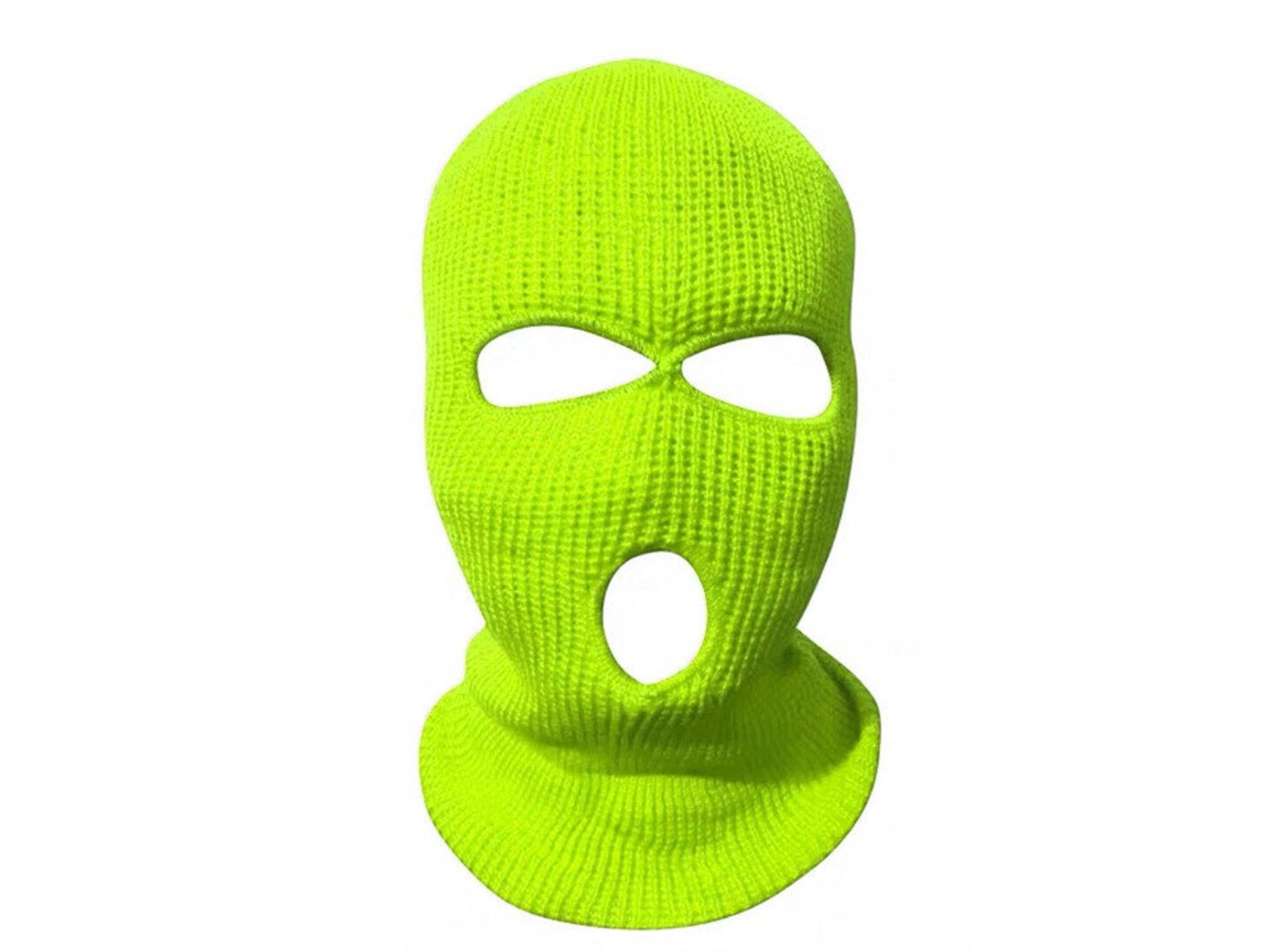 Yellow Face Neck Ski Mask Balaclava Outdoor Sport Warm 3 Hole | Etsy