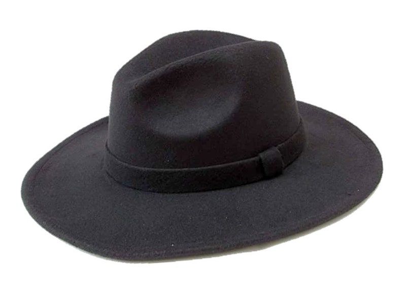 Fedora Panama 2 Tone Black With Red Under Brim Upturn Wide - Etsy