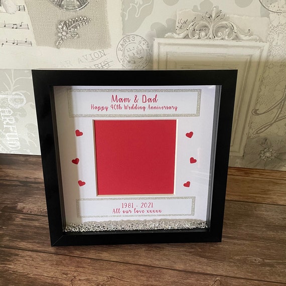 Ruby Wedding Photo Frame 40th Anniversary Gift | Etsy UK