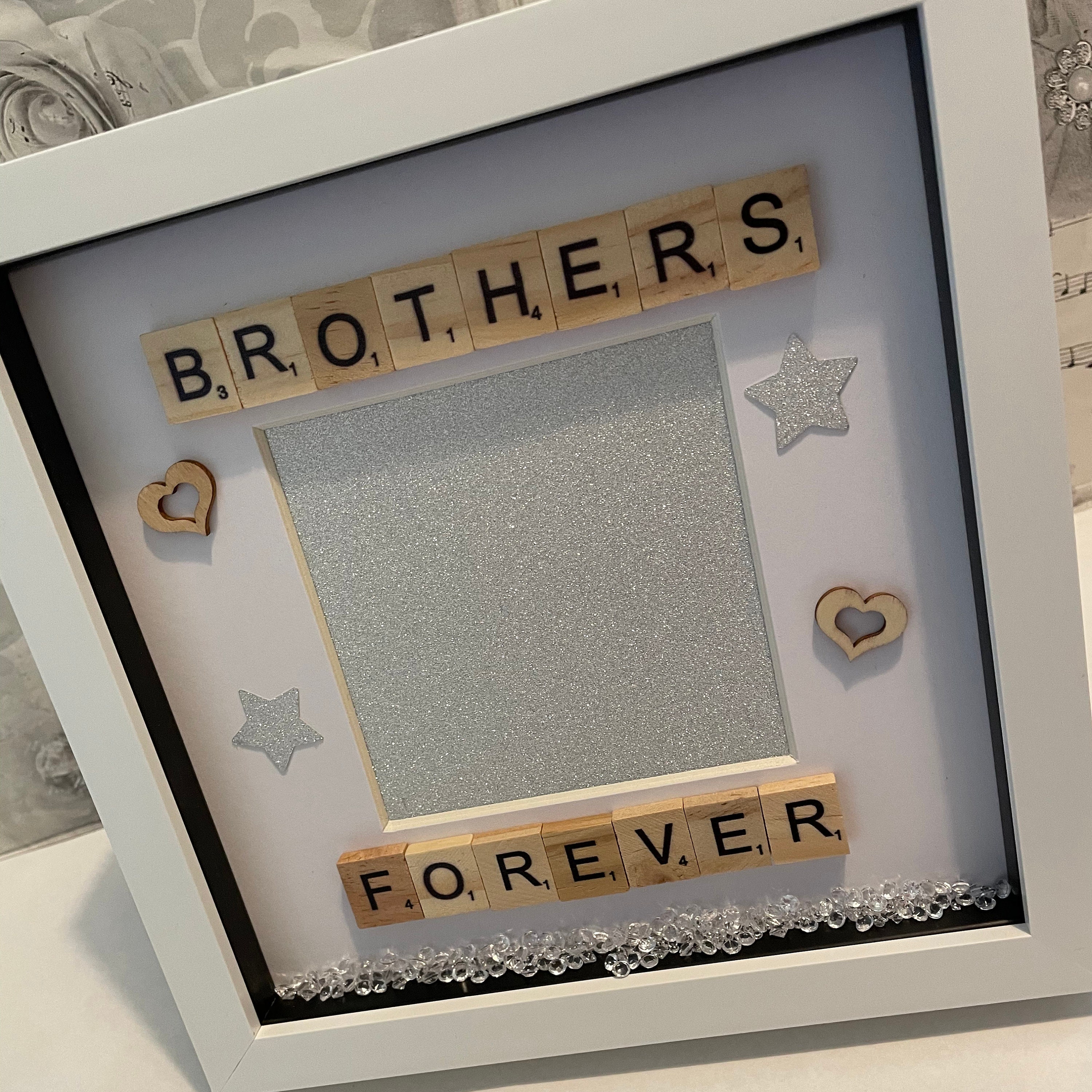Sibling photo frame brothers forever | Etsy