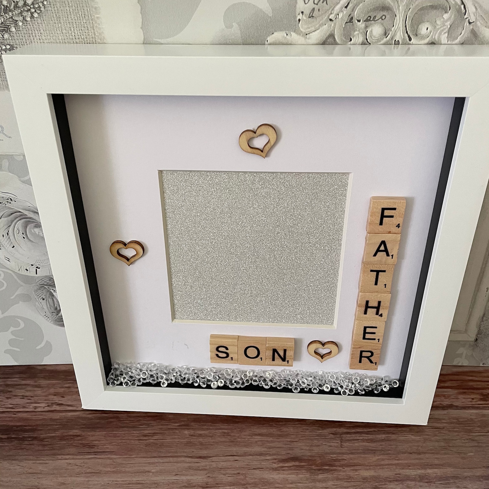 Father & Son, Photo Frame, Father's Day, Scrabble Frame - Etsy