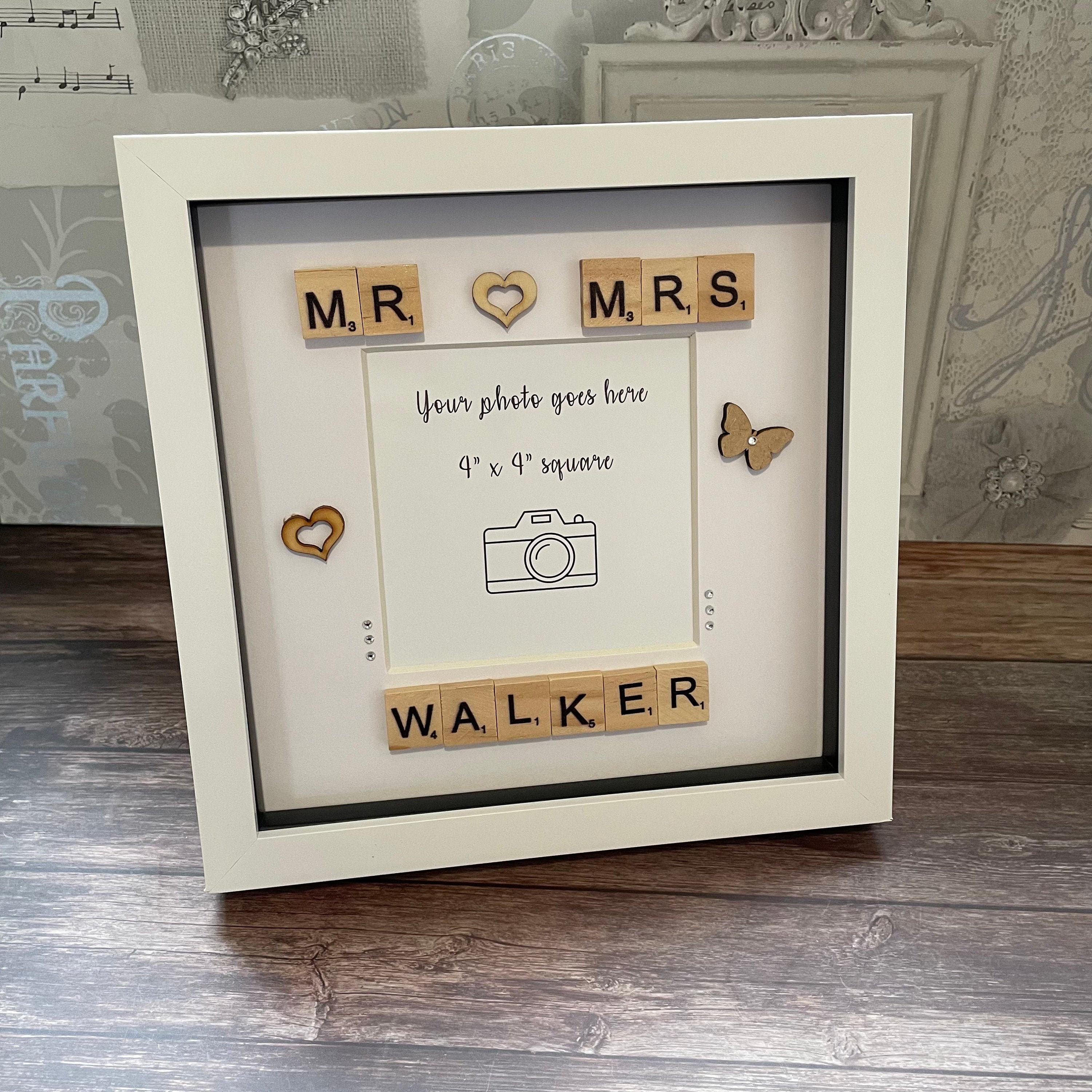 Just Married Wedding Photo Frame - Etsy UK