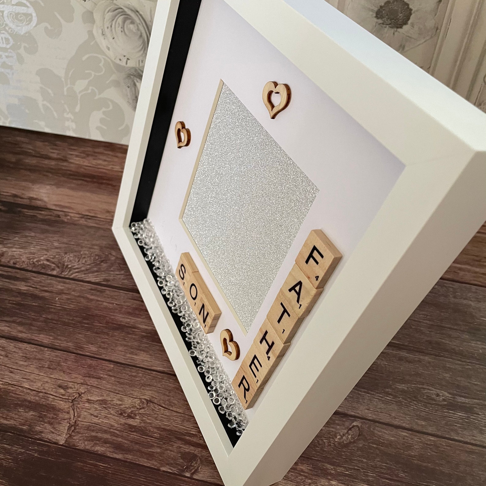 Father & Son, Photo Frame, Father's Day, Scrabble Frame - Etsy