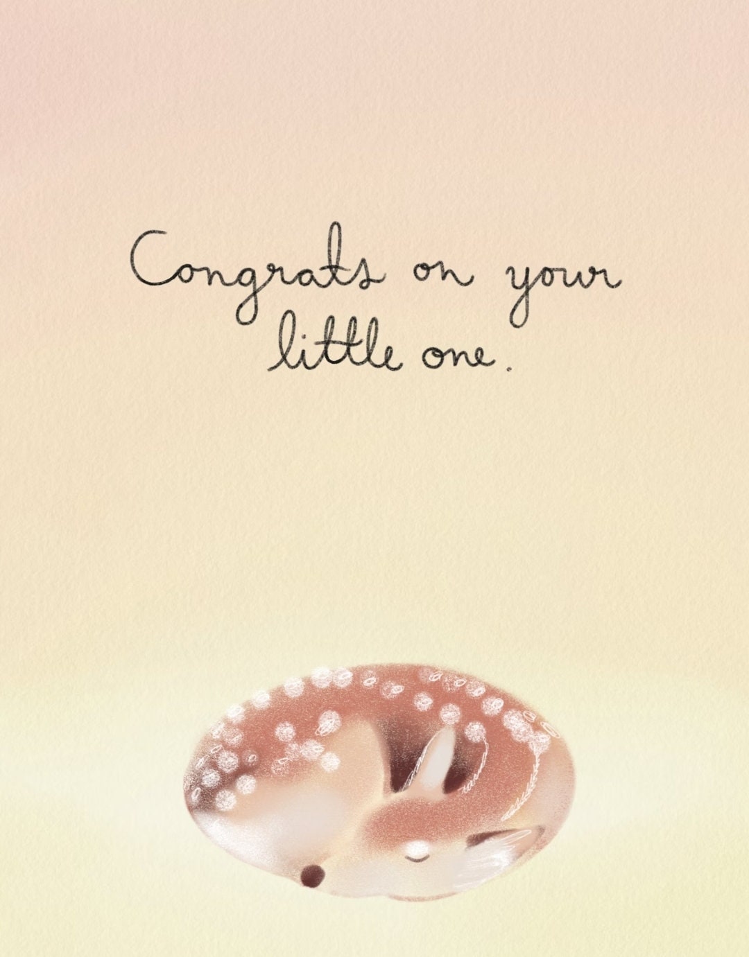 New Baby Card, Blank Inside - Etsy