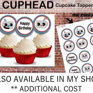 Cuphead Birthday, Cuphead Birthday Banner, Video Game Birthday, Cuphead ...