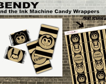Bendy and the Ink Machine Candy Wrappers Bendy Printable - Etsy