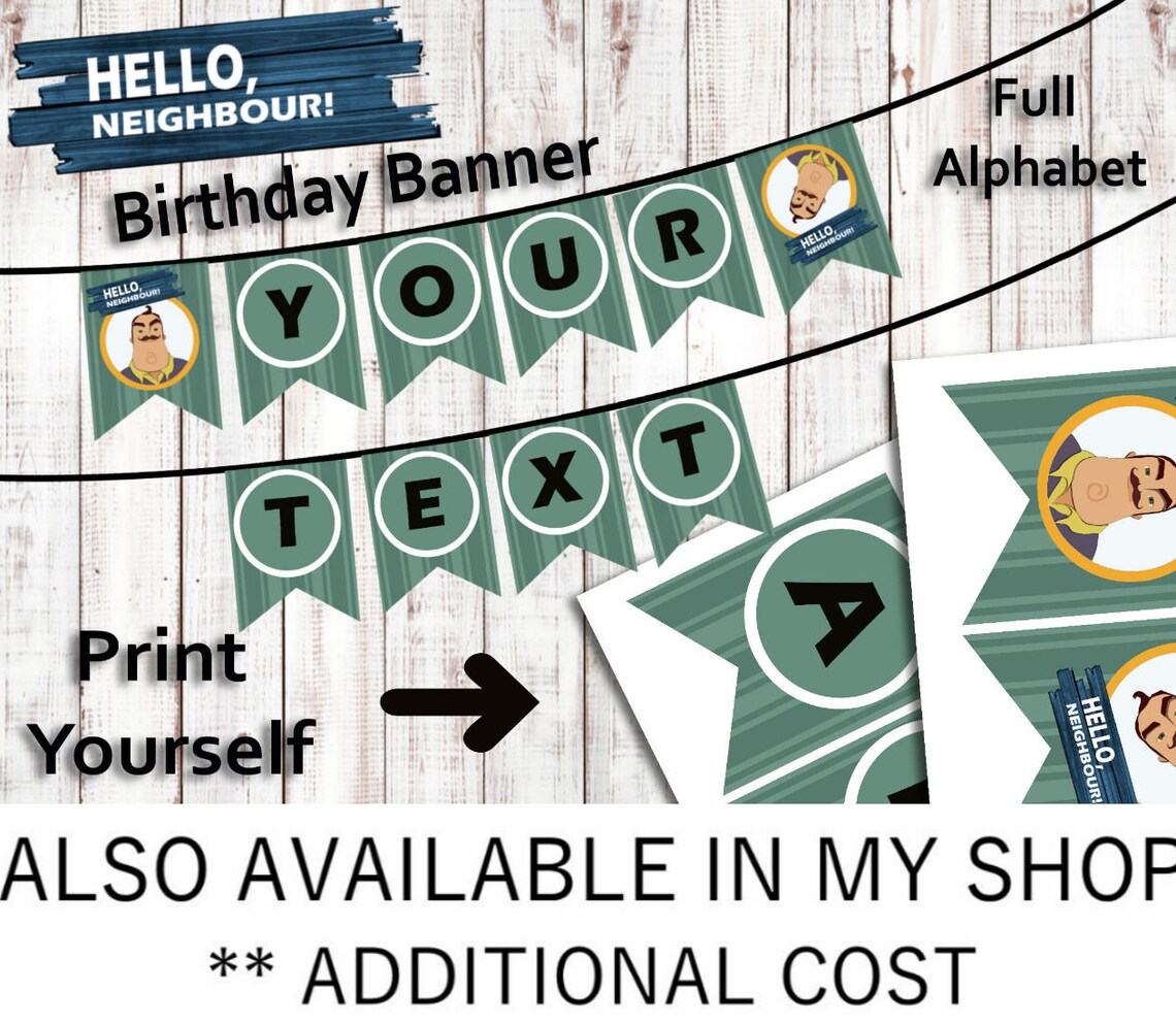 Hello Neighbor Birthday Hello Neighbor Cupcakes Video Game - Etsy