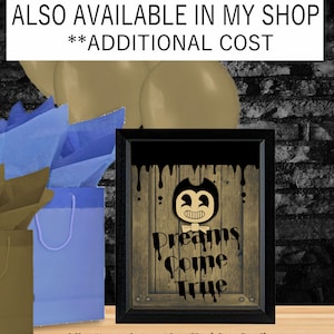 Bendy and the Ink Machine Water Bottle, Video Game Birthday, Bendy ...