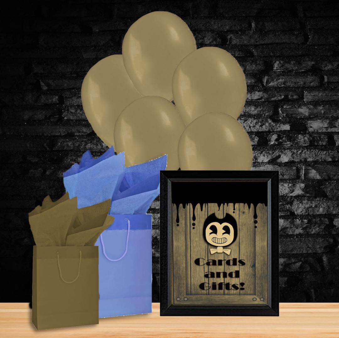 Bendy and the Ink Machine, Bendy Party Sign, Bendy Cards and Gift Sign ...