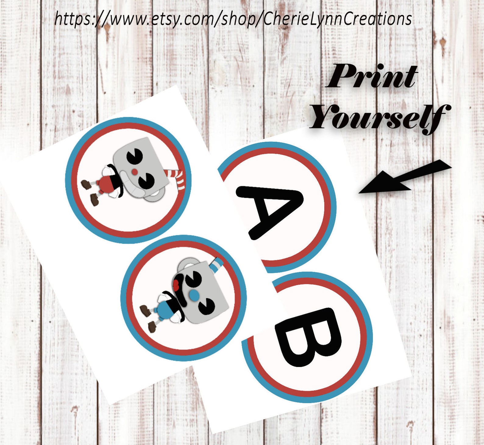 Cuphead Birthday Cuphead Birthday Banner Video Game - Etsy Canada