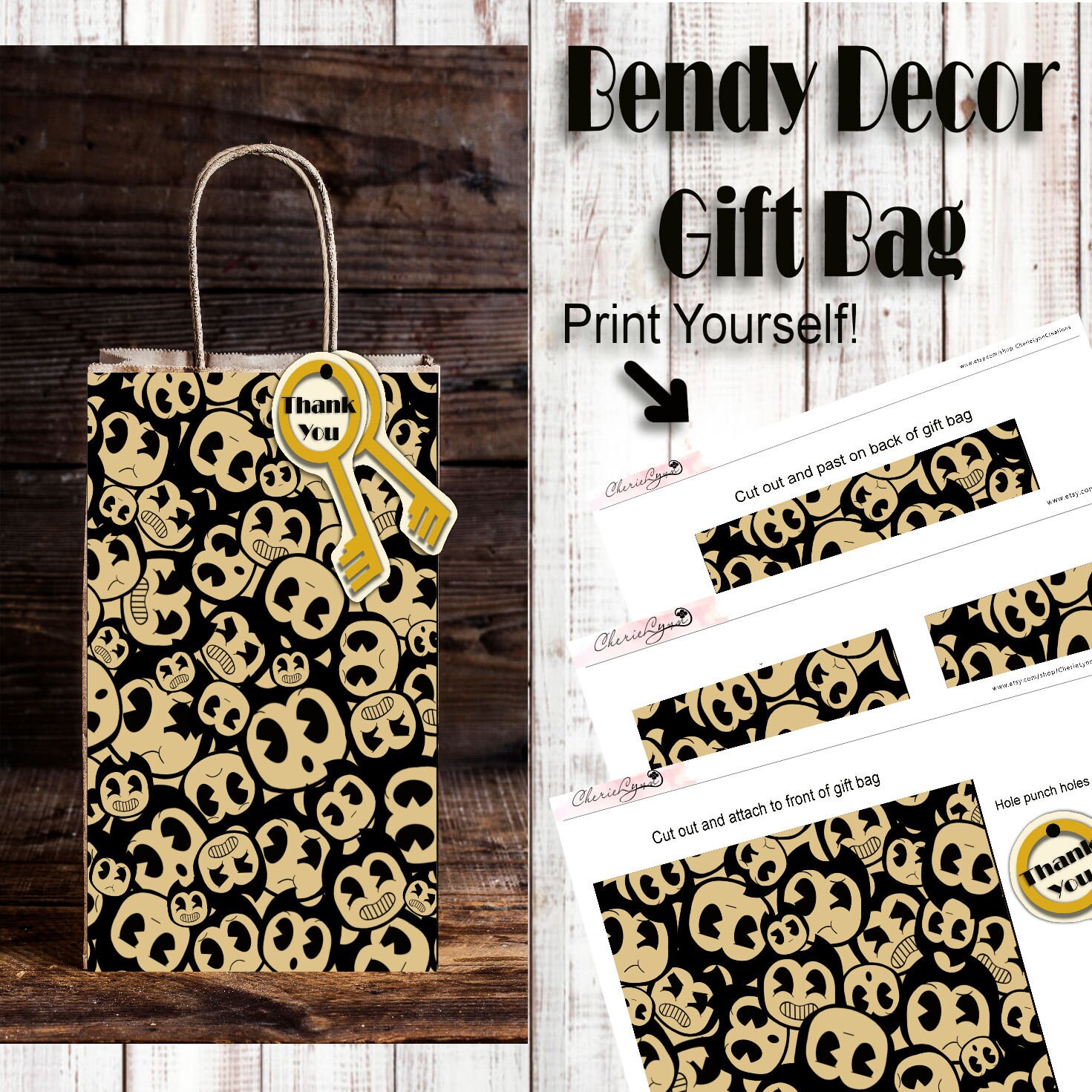 Bendy and the Ink Machine Printable Bendy ULTIMATE PACKAGE - Etsy