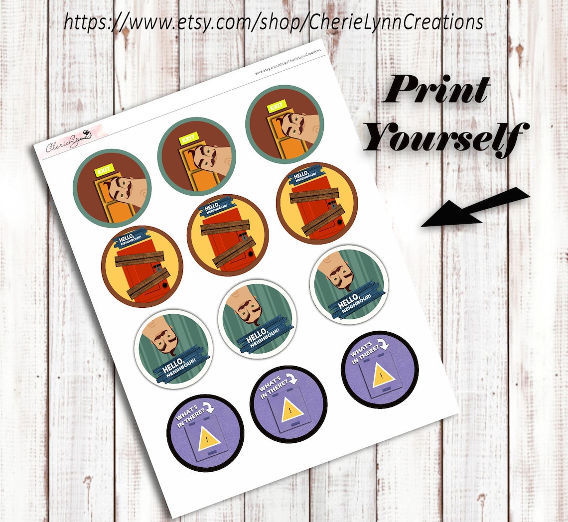 Hello Neighbor Birthday Hello Neighbor Cupcakes Video Game - Etsy