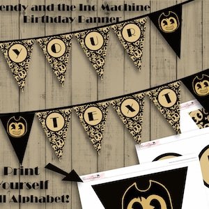Bendy and the Ink Machine, Printable Bendy ULTIMATE PACKAGE, Favor Bag ...
