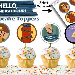 Hello Neighbor Birthday, Hello Neighbor Cupcakes, Video Game Birthday ...