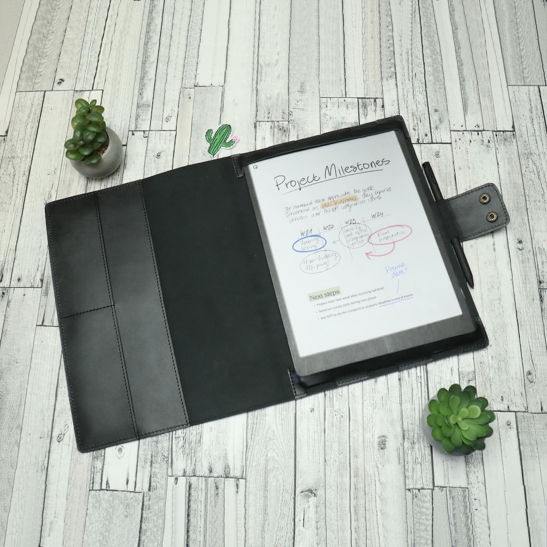 Personalized Leather Case Fit for Remarkable Paper Pro, Real Leather ...