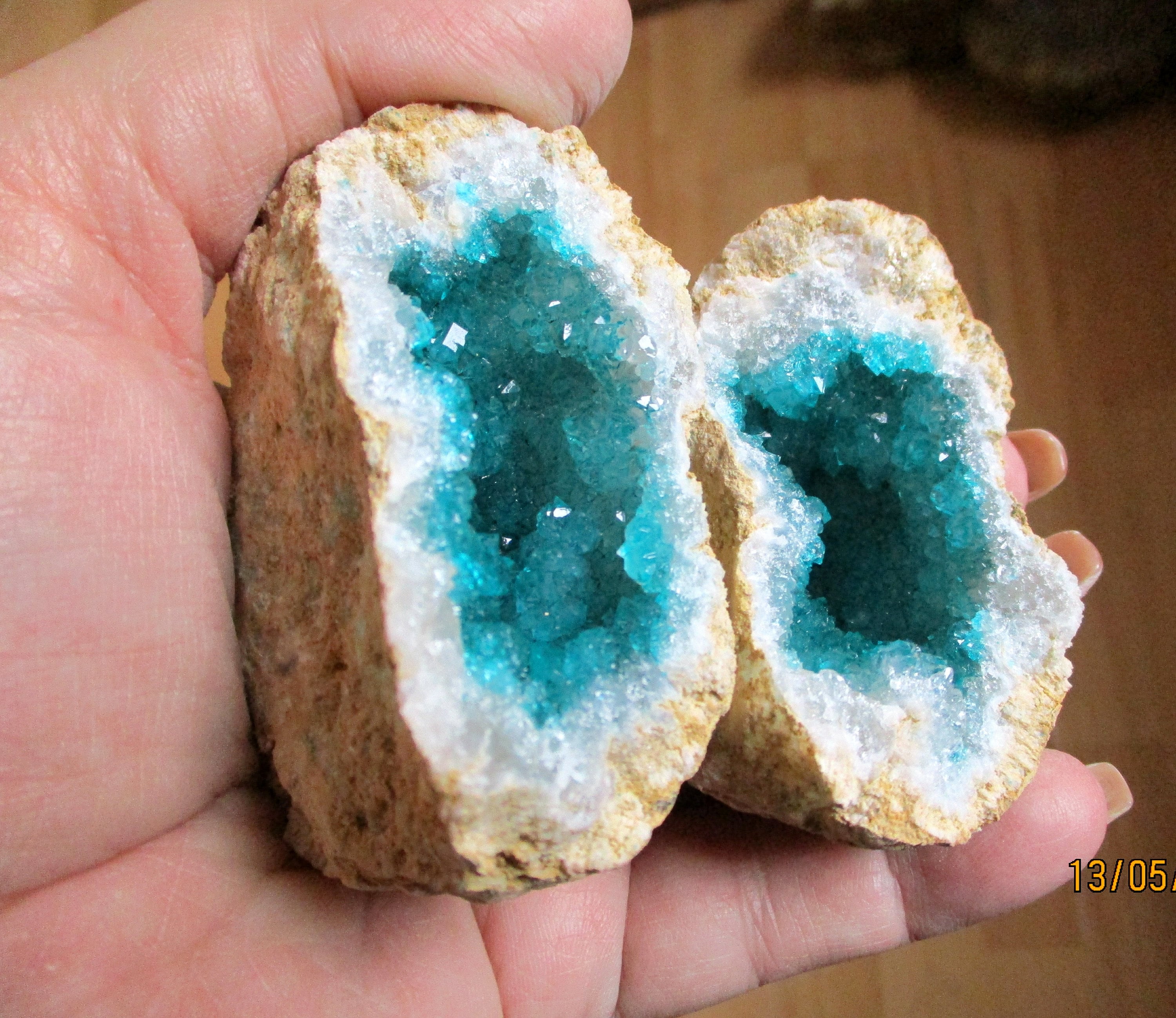 Turquoise Quartz Geode
