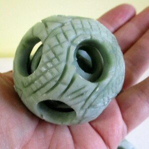 Jade Chinese Puzzle Ball - Etsy