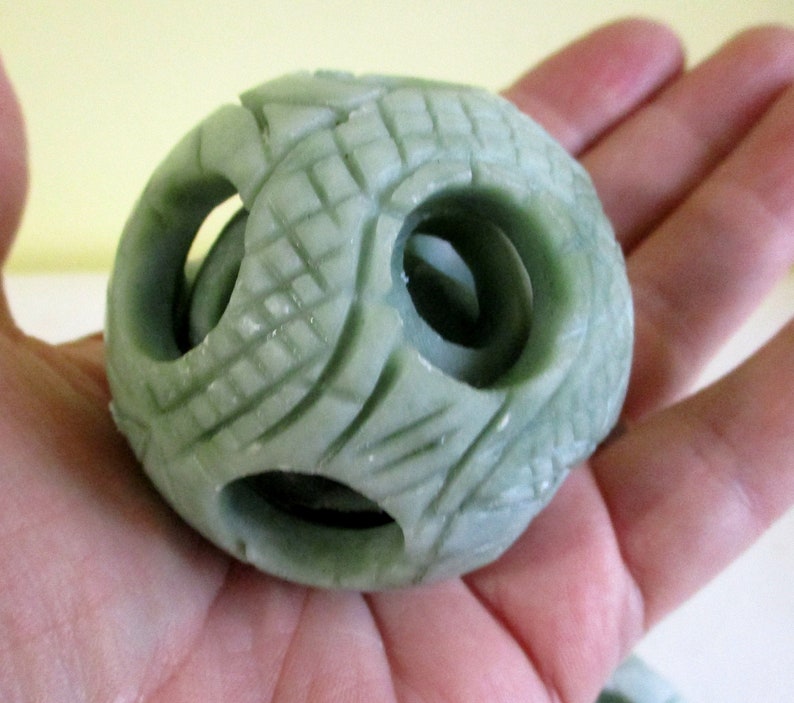 Jade Chinese Puzzle Ball - Etsy