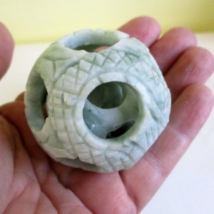 Jade Chinese Puzzle Ball - Etsy