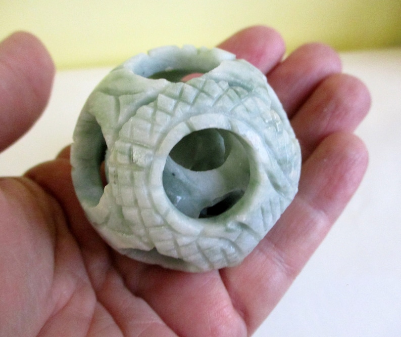 Jade Chinese Puzzle Ball - Etsy