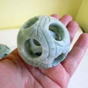 Jade Chinese Puzzle Ball - Etsy