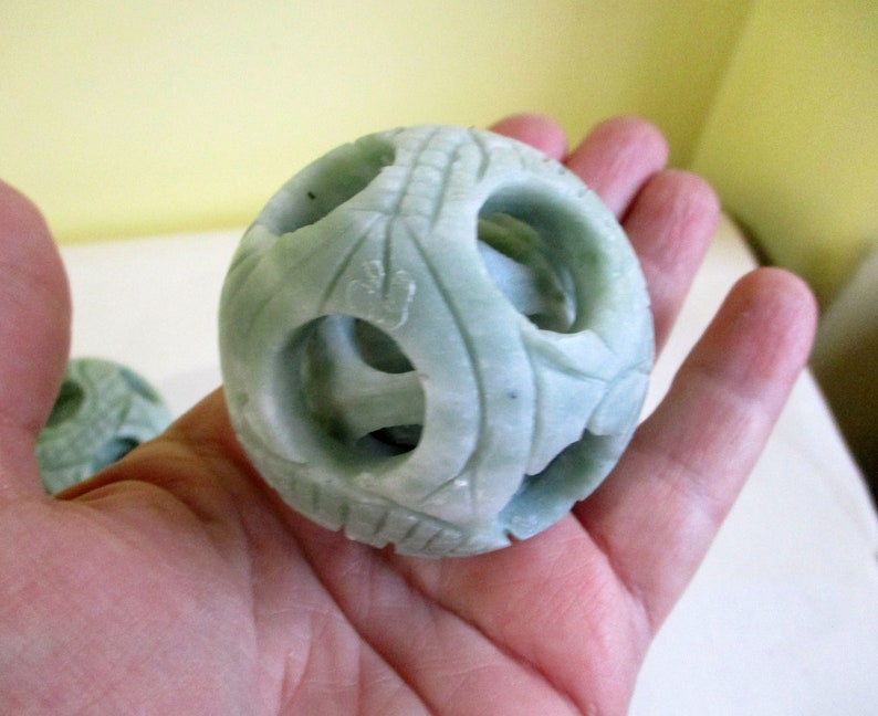 Jade Chinese Puzzle Ball - Etsy