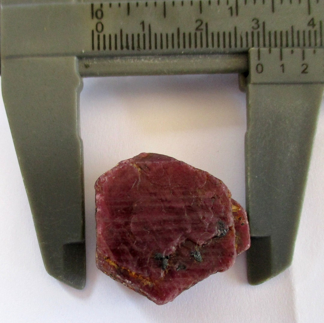 Ruby Unusual Raw Natural Uncut Hexagonal Crystal Gemstone Mined ...