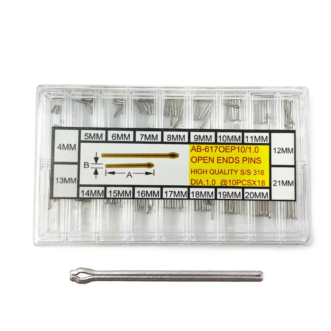 Stainless Steel Split Pins Watch Bracelet Links 1mm Diameter, 4mm ...