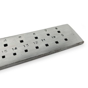Jewellers Square Draw Plate Wire Pulling Tool 20 Holes 1.80mm - 3.00mm ...