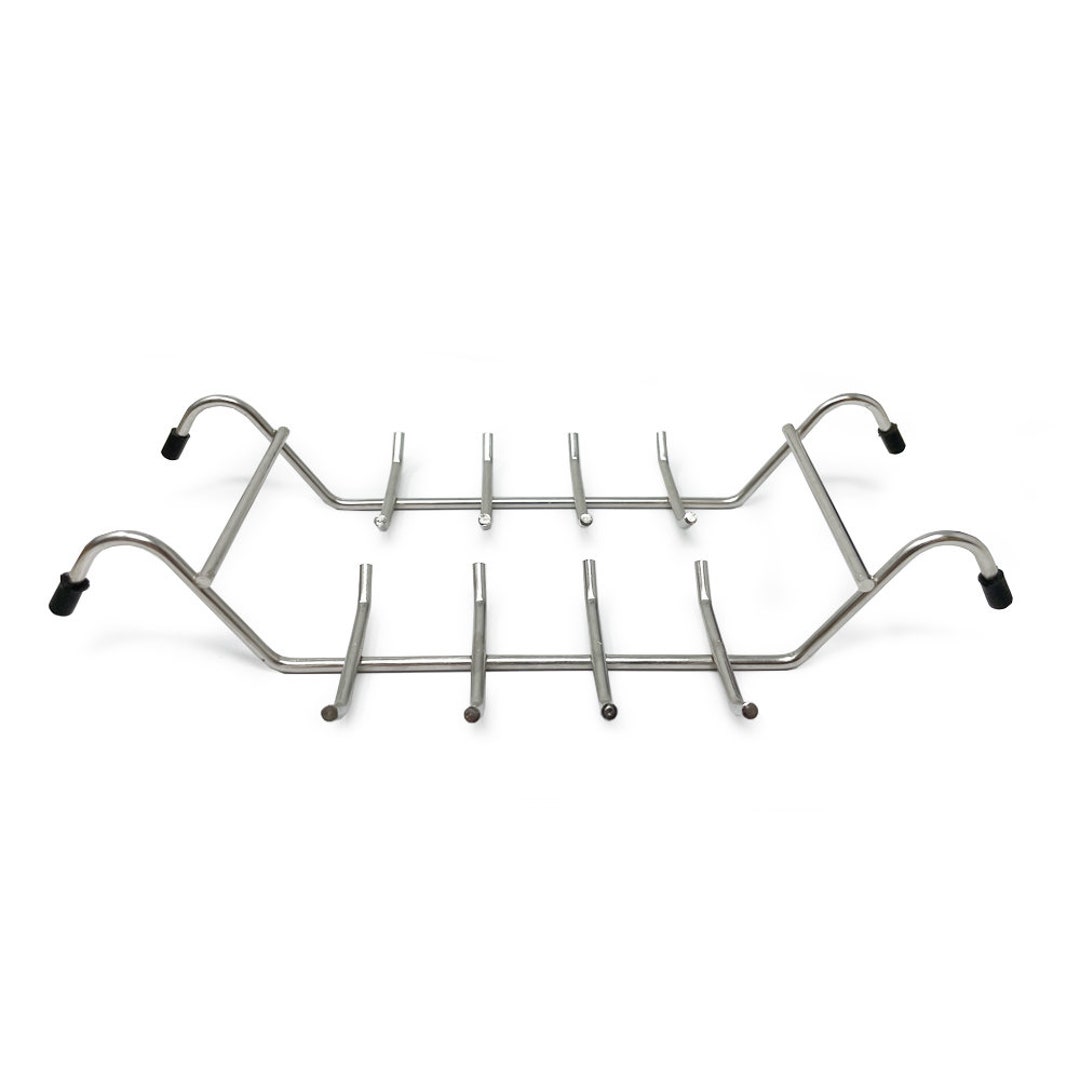 Steel Ultrasonic Cleaning Rack Immersion Rail With 16 Hooks Jewellers ...