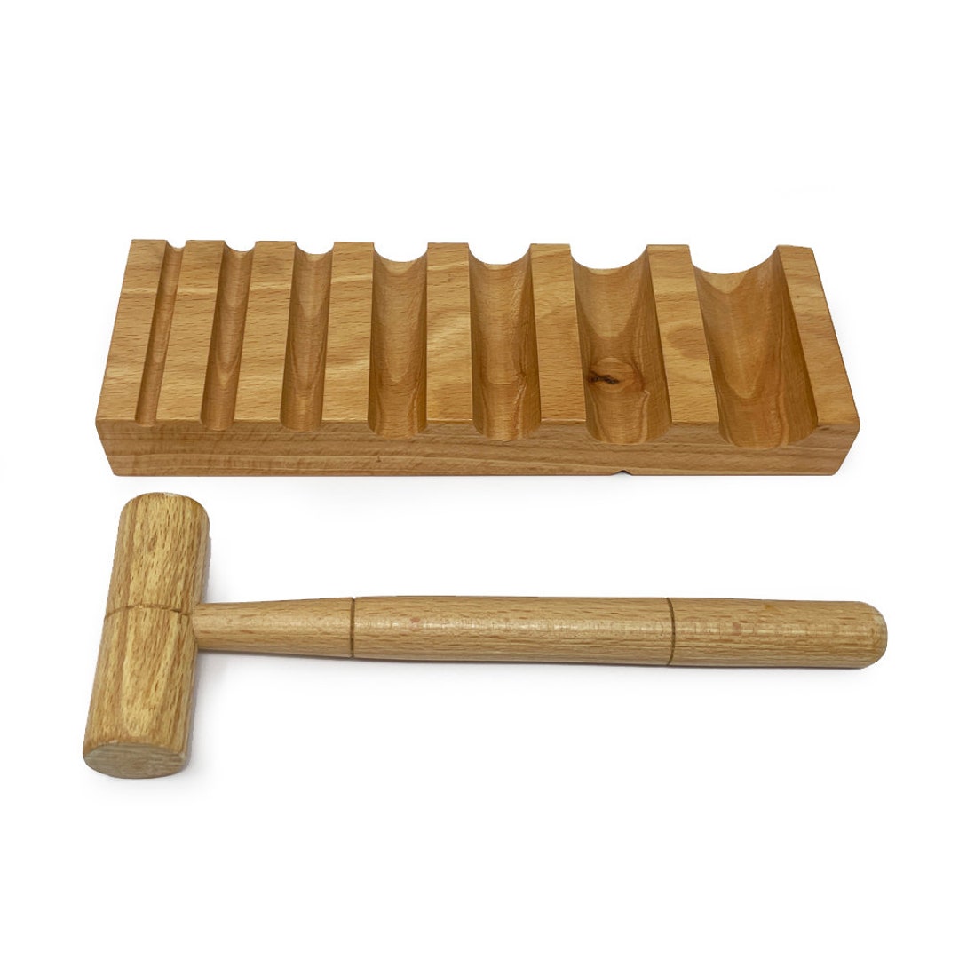 Wooden Swage Bending Block Set Jewellery Forming Tool Wood With Hammer ...