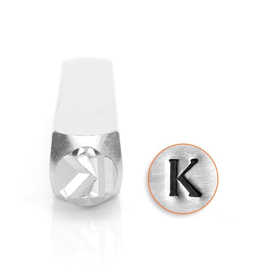 Impressart Kappa Letter Design Stamp Greek Alphabet Metal Stamping 6mm ...
