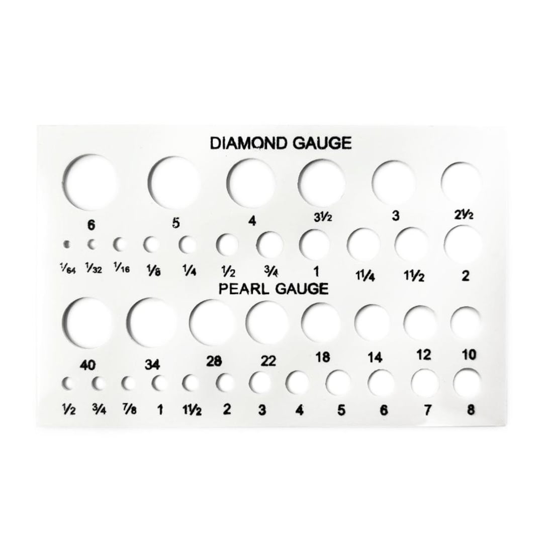 Diamond & Pearl Stone Gauge for Measuring Diamonds Pearl Precious Stone ...
