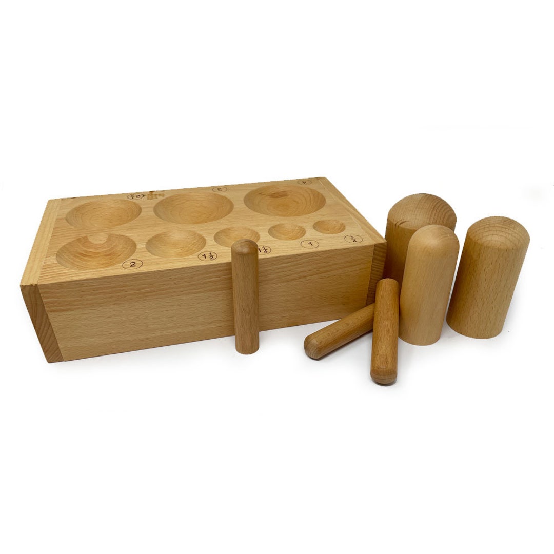 Wood Doming Block and Dapping Punches X6 Jewellery Forming Tool Extra ...