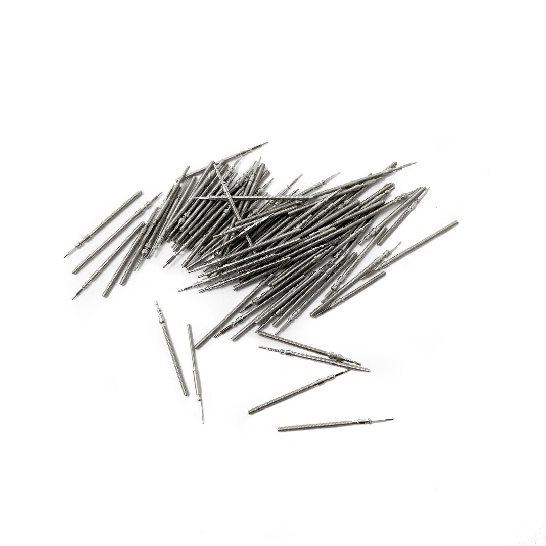 100x Assorted Keyless Stems for Quartz Watches, Stem Swiss and Japanese ...