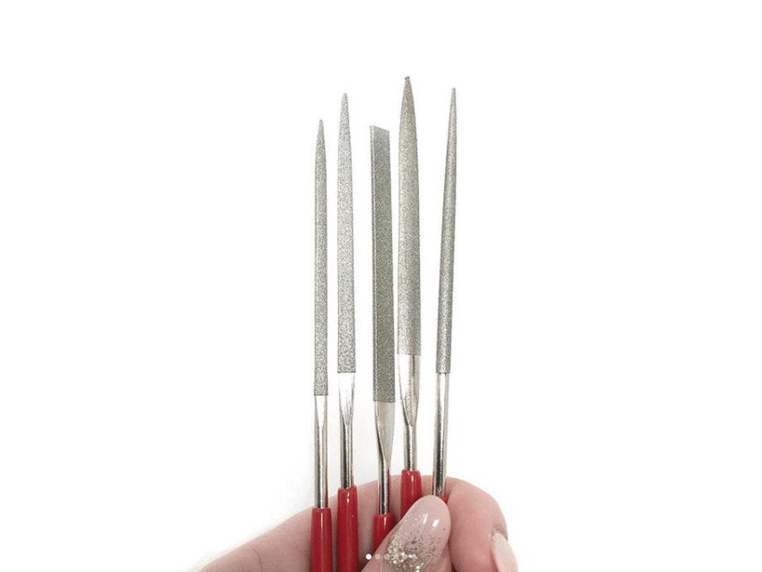 Diamond Needle File Set of 5 Files for Jewellery Making Gold Silver ...
