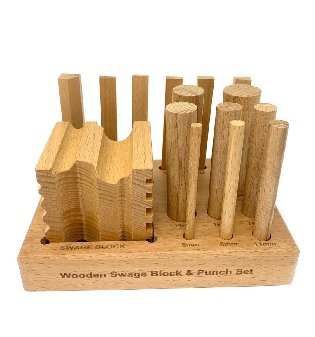 Doming Dapping Swage Block Set Wood Shaping Punches Forming 6-22mm ...