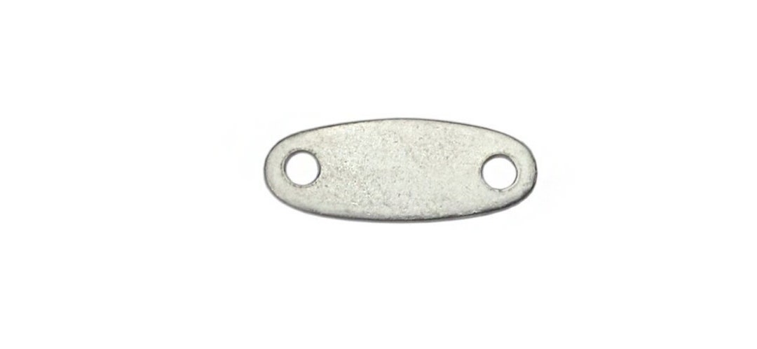 Impress Art Pewter Oval Shoe Tag 4 Pack Stamping Blanks Metal Base With ...