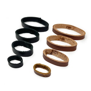 Leather Watch Strap Keeper Loop Retaining Ring Hoop Black Brown Watch ...