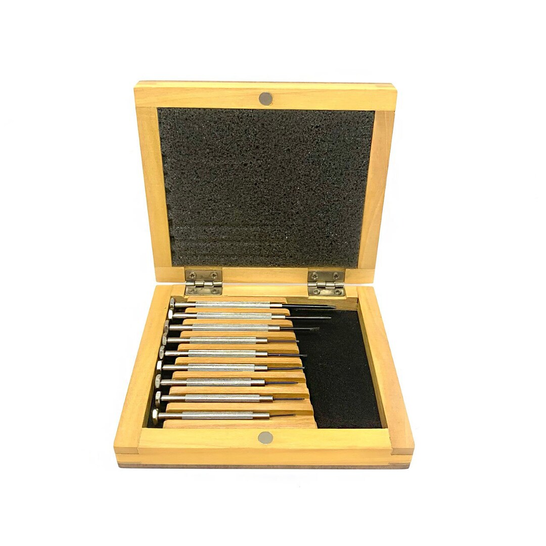 Jewellers Set of 9 Jewellery Screwdrivers in Box Quality Tools ...