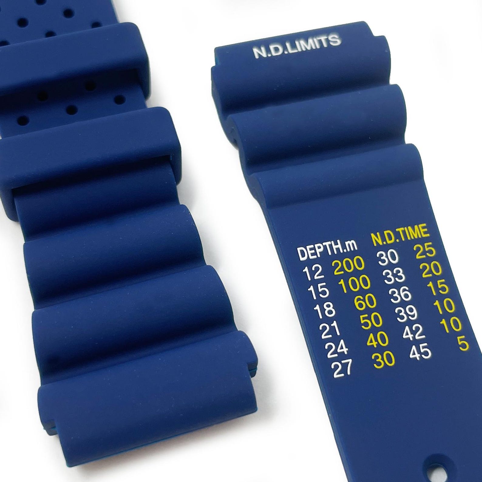 BLUE Divers Watch Strap for Citizen ND Limits Water Sports Diving ...