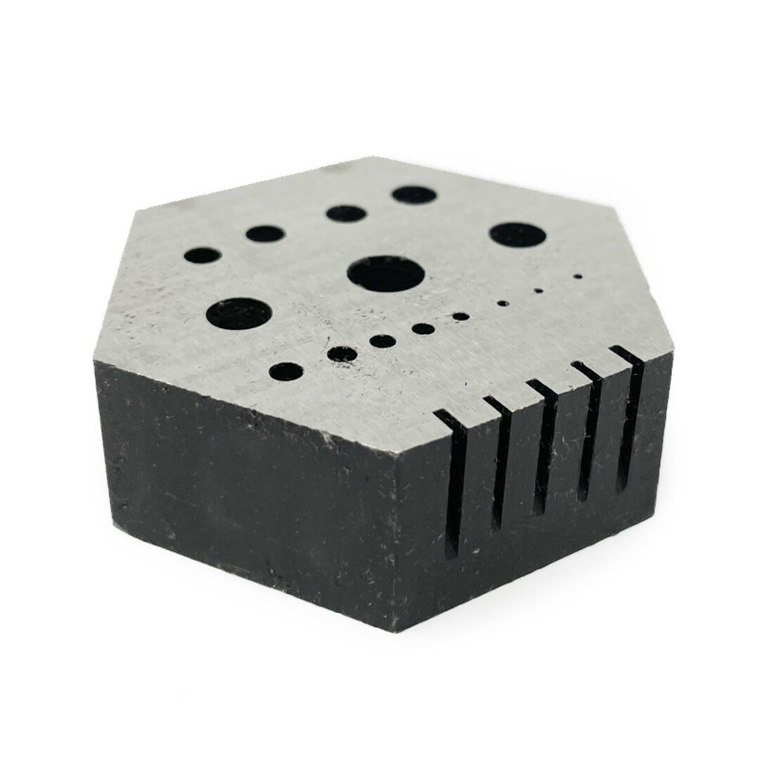 Riveting Hexagonal Stake for Drilling Staking Small Parts 15 Holes/ 5 ...